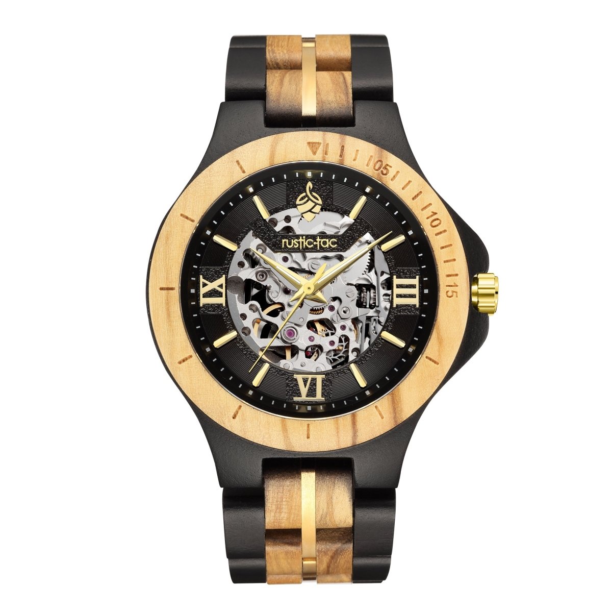 CHRONOS - Automatic Wooden Watch for Men– Rustic-tac